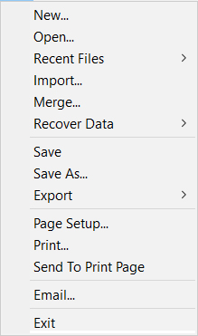 File Menu
